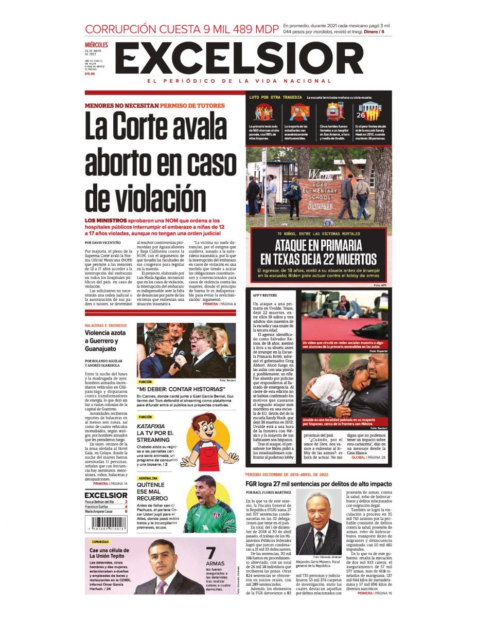 Portadas de los principales periódicos nacionales de México | Tus ...