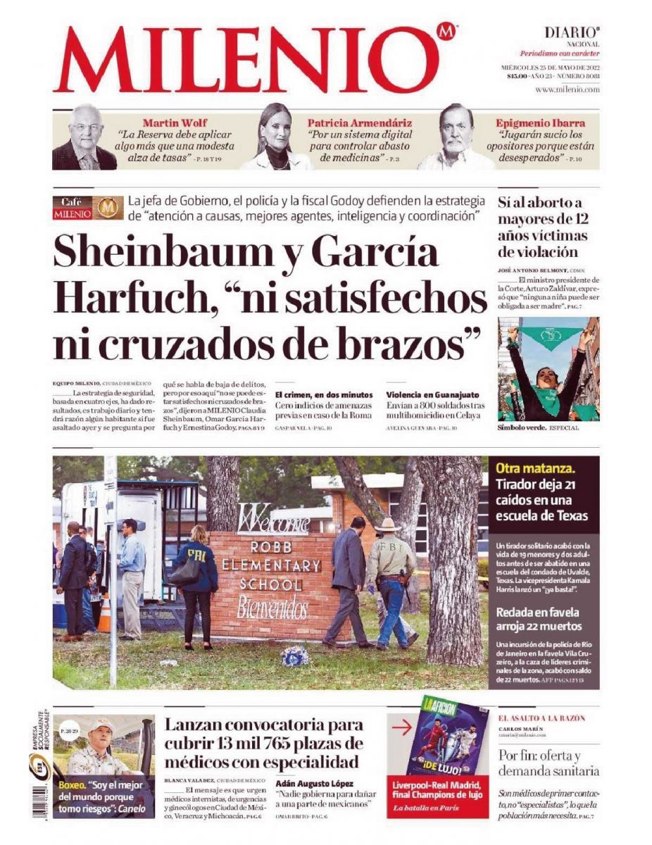 Portadas de los principales periódicos nacionales de México | Tus ...