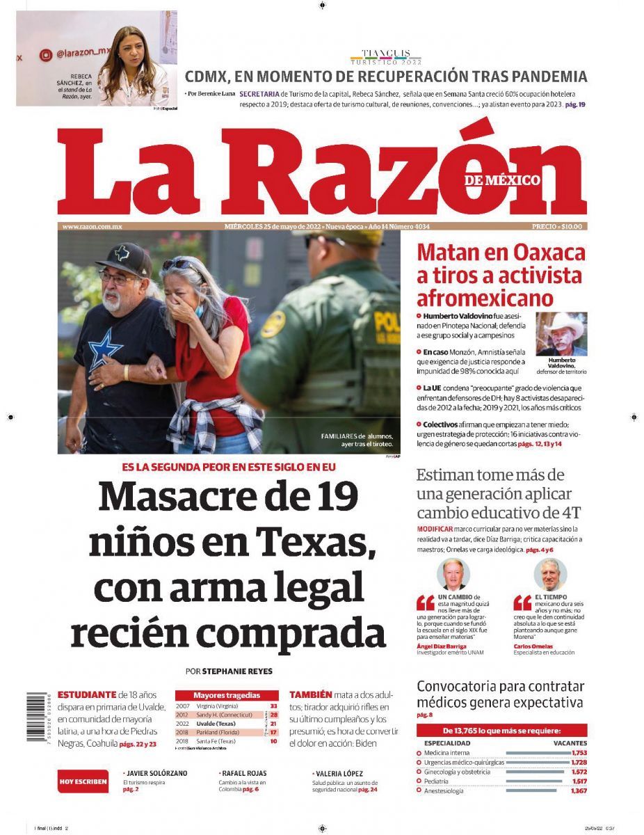 Portadas de los principales periódicos nacionales de México | Tus ...