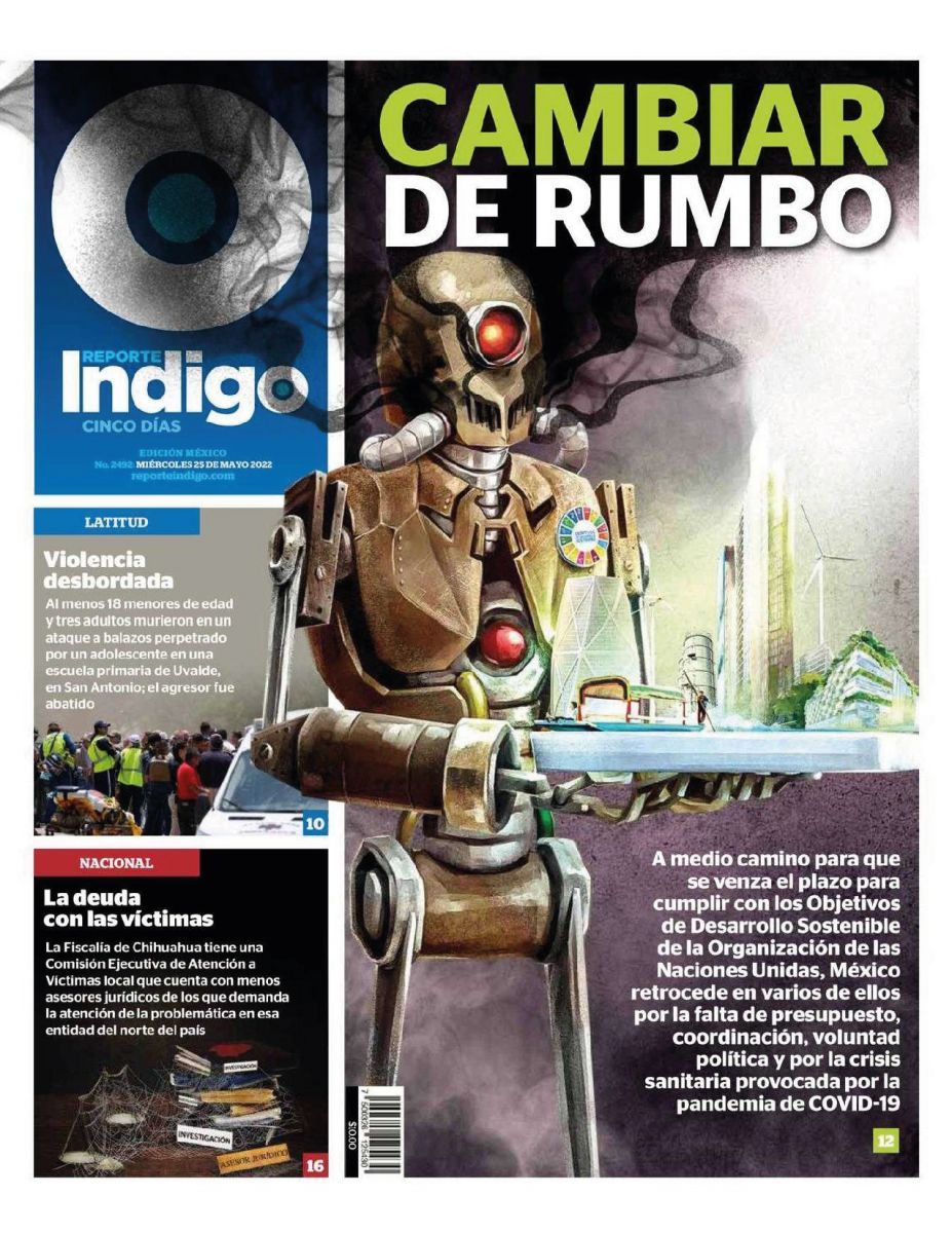 Portadas de los principales periódicos nacionales de México