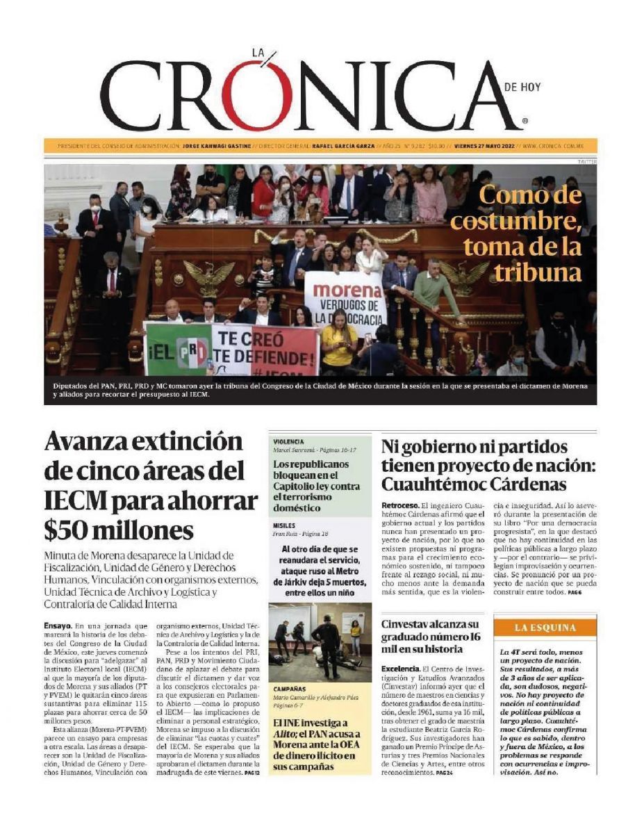 Portadas de los principales periódicos nacionales de México | Tus ...