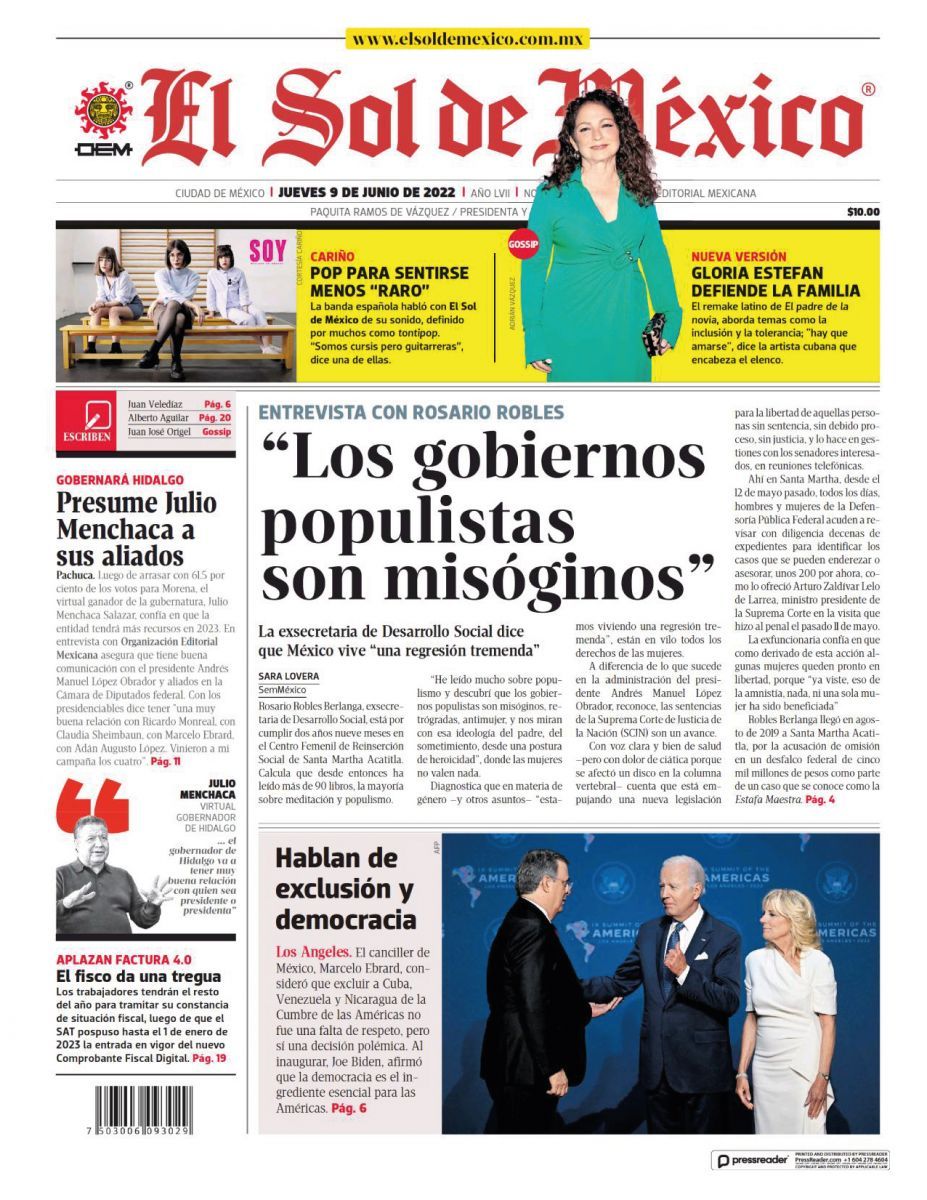 Portadas de los principales diarios nacionales de México | Tus Buenas ...